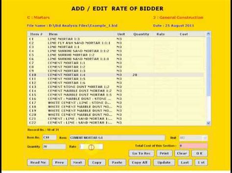 BID ANALYSIS Software For Bid Analysis Vendor Evaluation And Tender Comparison YouTube