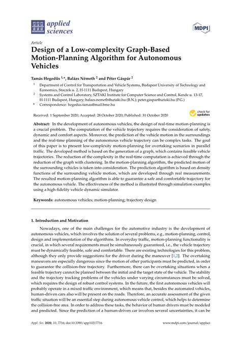 design of a low complexity graph based motion planning algorithm for