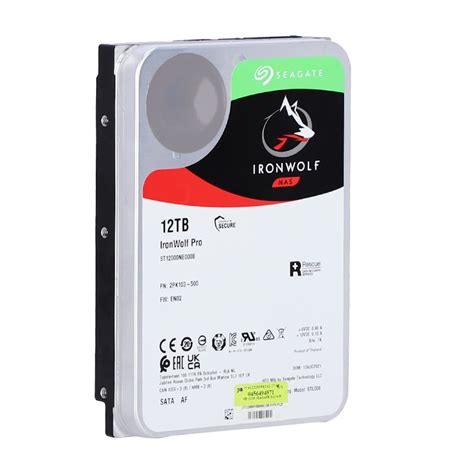 12 TB 3.5 INCH HDD (ฮาร์ดดิสก์ 3.5 นิ้ว) SEAGATE IRONWOLF PRO - 7200RPM ...