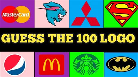 GUESS THE LOGO CHALLENGE🌍🧠GUESS THE 100 MOST FAMOUS LOGO IN THE WORLD - YouTube