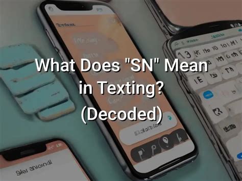 What Does SN Mean In Texting Decoded Symbol Genie