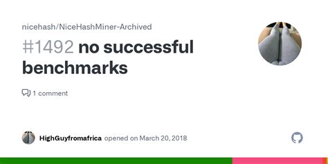 No Successful Benchmarks · Issue 1492 · Nicehashnicehashminer Archived · Github