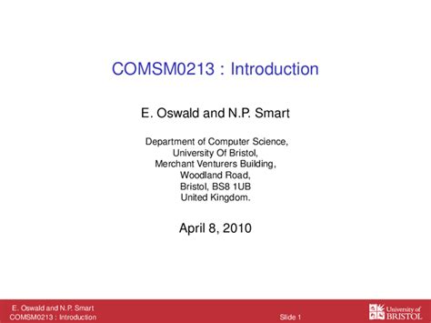 Computer Security Introduction Lecture Notes Engineering Docsity