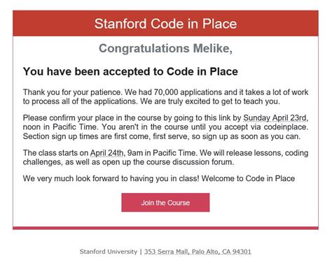 Melike Özkan On Linkedin Codeinplace Stanforduniversity