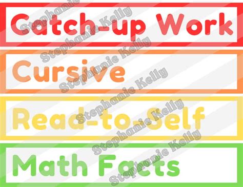 Editable Visual Checklist For Independent Work Classroom Management