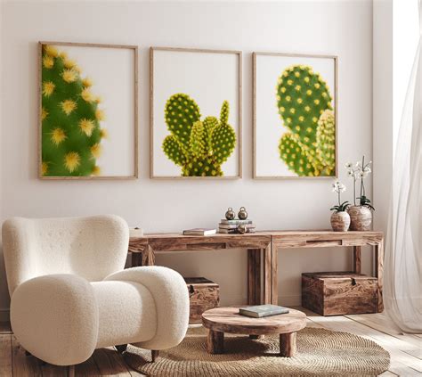 Abstract Cactus Print Set Fine Art Cactus Photography Minimalist
