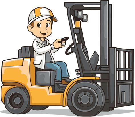 Forklift Cartoon Vector Art Icons And Graphics For Free Download