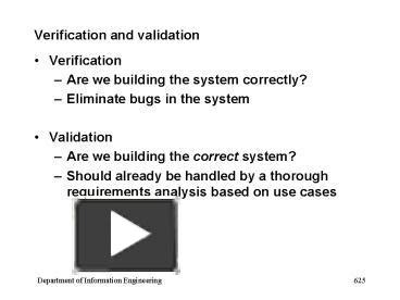 PPT Verification And Validation PowerPoint Presentation Free To View Id A ZDc Z