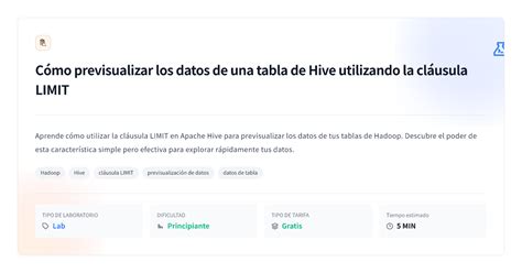 Cómo Previsualizar Los Datos De Una Tabla De Hive Utilizando La
