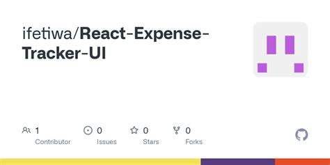 Github Ifetiwareact Expense Tracker Ui