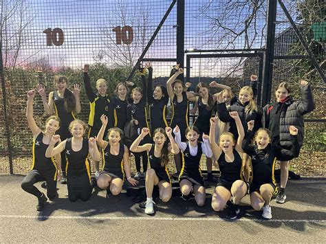 year 7 netball first fixture the park community school