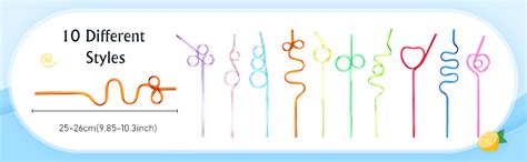Yoande 180 Pcs Assorted Straws Colorful Reusable Drinking Twists Loop Bendy Straws