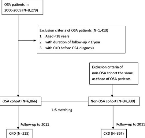 Flow Chart Of Ascertainment Of OSA And Non OSA Cohort Download Scientific Diagram