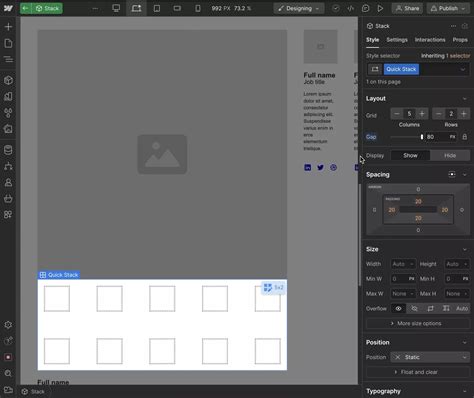 Bug Quick Stack Columns And Rows On Pseudo Class Broken General Forum Webflow