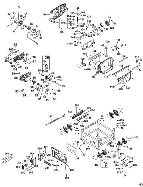 Dewalt Dwe7491 Type 2 Table Saw Spare Parts Part Shop Direct