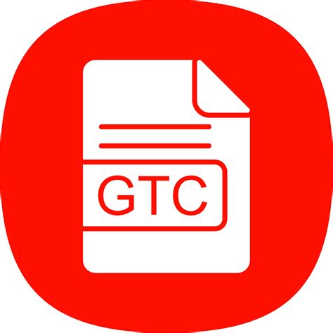 Gtc File Format Glyph Curve Icon Design 43774920 Vector Art At Vecteezy