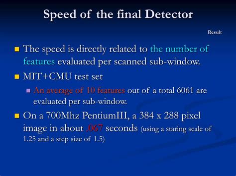 Ppt Rapid Object Detection Using A Boosted Cascade Of Simple Features