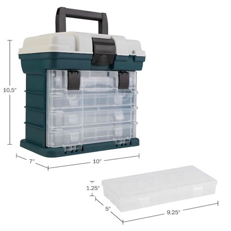 Stalwart 4 Compartment Assorted Sizes Plastic Small Parts Organizer 75