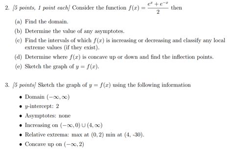 Solved Points Point Each Consider The Function Chegg Com