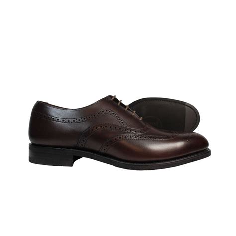 Loake Seconds Castlegate Dark Brown F Width Rubber Soles Rrp £