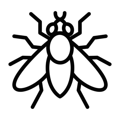 A Black And White Illustration Of A Fly 56234607 Vector Art At Vecteezy