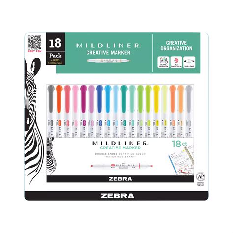 Mildliner Creative Marker Assorted 18 Pk Bjs Wholesale Club
