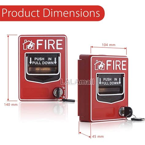 9 28vdc แบบแมนนวลเดิม Call Point Fire Reset Push In Pull Down Emergency Alarm Station Button