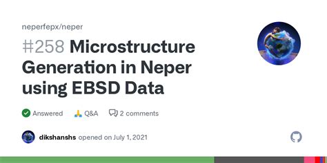 Microstructure Generation In Neper Using Ebsd Data · Neperfepx Neper Microstructure Generation In Neper Using Ebsd Data · Neperfepx Neper