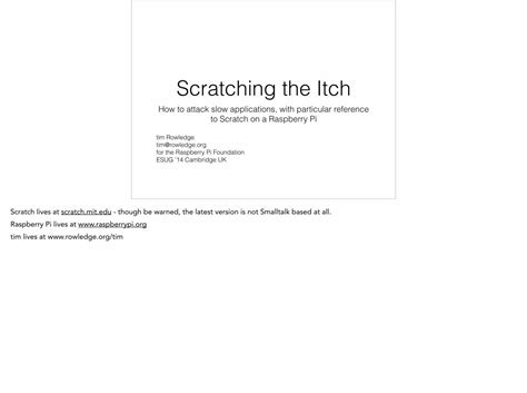 Pdf Scratching The Itch Making Scratch For The Raspberry Pie