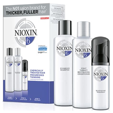 Nioxin Trial Kit System 6 Shampoo 150ml Conditioner 150ml Treatment