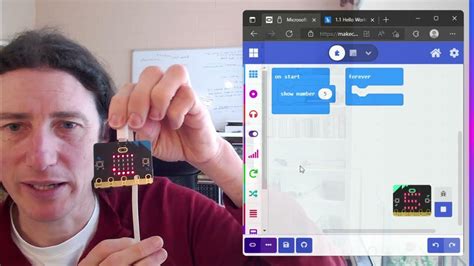 Microbit Makecode First Steps Connect And Show Number Youtube
