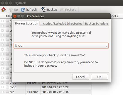 Install FlyBack On Ubuntu Create And Restore Incremental Backups Of Your Data Unixmen