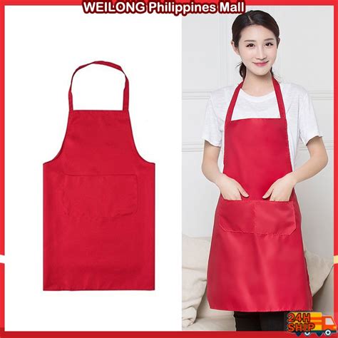 Universal Solid Color Apron Classic Chef Apron For Kitchen Restaurant
