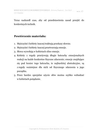 Seksualny Klucz Do Kobiecych Emocji J D Fuentes Pdf