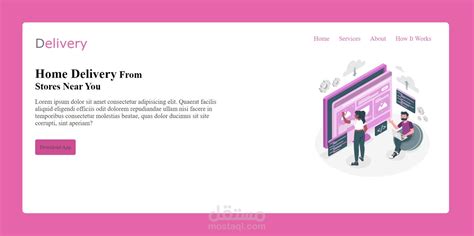 تصميم صفحات هبوط landing page باستخدام ال html css مستقل