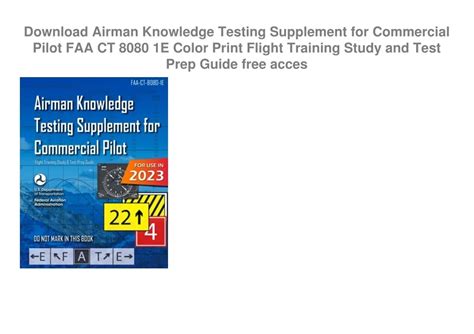 Ppt Download Airman Knowledge Testing Supplement For Commercial Pilot