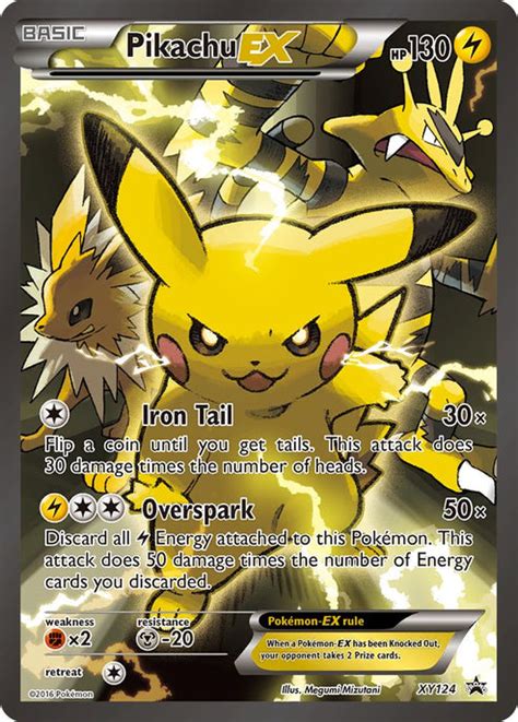 Pikachu Ex Xy124 Pokémon Xy Promo Ultra Rare Card Ptc Collectibles