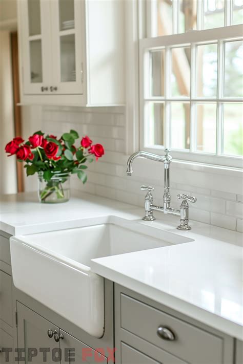 10 Trendy White Farmhouse Sink Ideas For A Sleek And Chic Kitchen