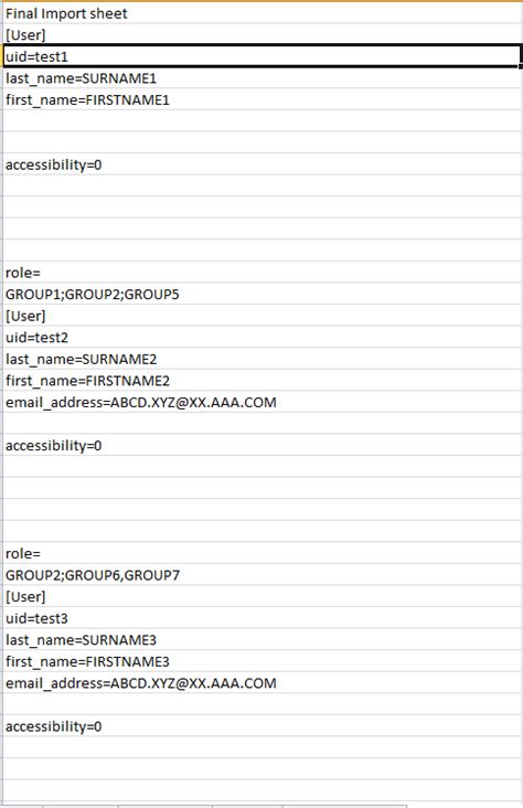 Ume Mass User Creationdata Export Import Sap Community