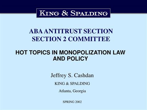 Ppt Aba Antitrust Section Section 2 Committee Powerpoint Presentation
