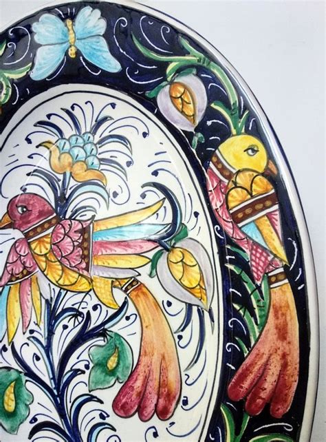 Sergio Baffoni Piatto Ovale Ceramica Gubbio Giardino E Fai Da Te In
