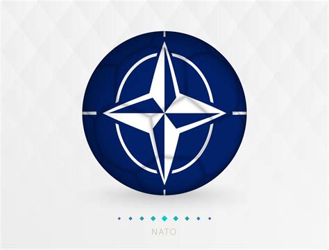 Football Ball With Nato Flag Pattern Soccer Ball With Flag Of Nato
