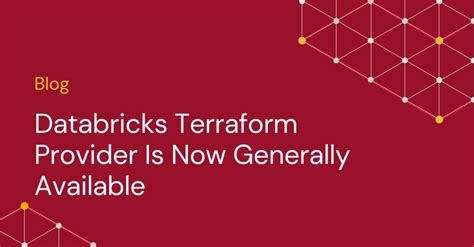 Jia Woei Ling On Linkedin Databricks Terraform Provider Is Now Generally Available