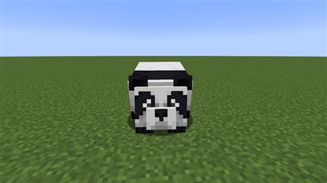 Cabeza De Panda De Minecraft Minecraft Mob Head Minis Panda Playhouse