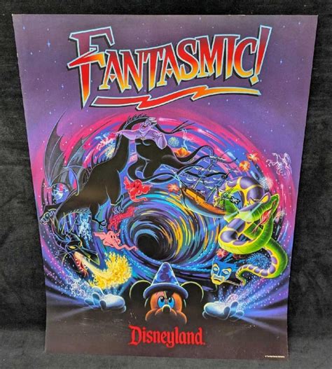 Disneyland Fantasmic Show Poster Disneyana Etsy