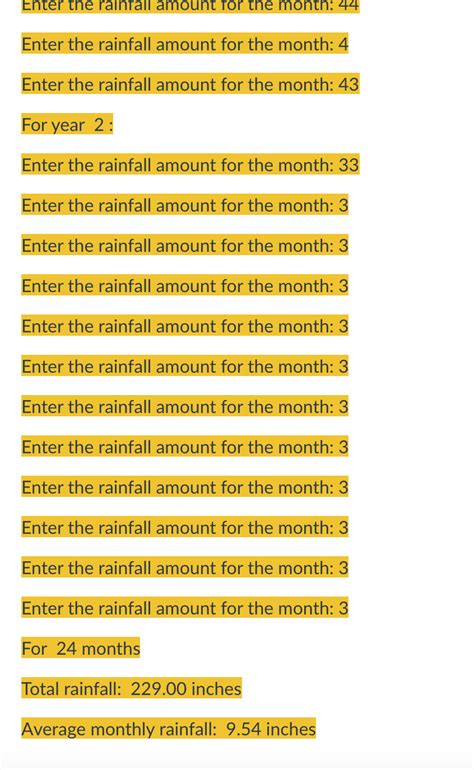 Solved 4 Rainfallpy 30 Points Write A Program That Uses