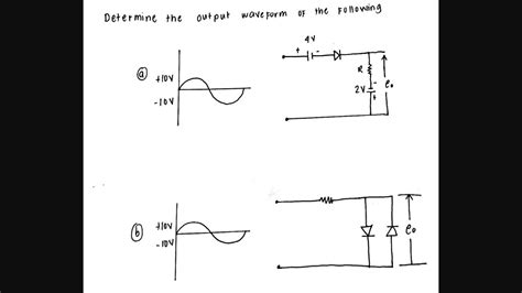 Solved Determine The Output Waveform Of The Following Chegg