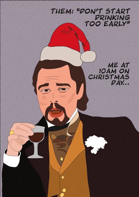Christmas Festive Dicaprio Django Card Thortful