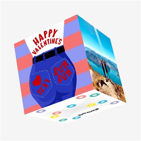 Sexy Bum Bum Confetti Exploding Greetings Card Boomf