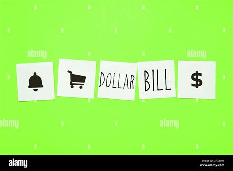 Writing Displaying Text Dollar Bill Word Written On A Piece Of Paper Money Worth One Dollar
